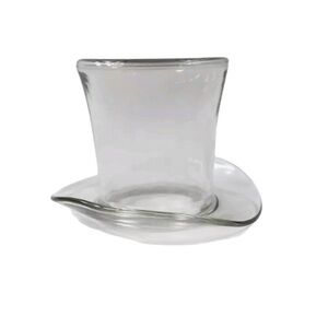 BLENKO | Accents | Blenko Top Hat Handblown Clear Glass Vintage 96s 45 ...